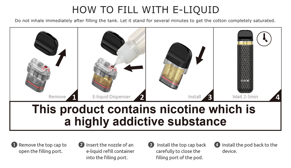 Smok Novo 2X Replacement Pod Cartridge 2ml 3PCS/Pack